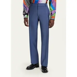 Versace Wool Pleated Trousers