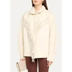 FRAME The Fringe Wool Coat