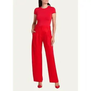Giorgio Armani Wide-leg Virgin Wool Trousers