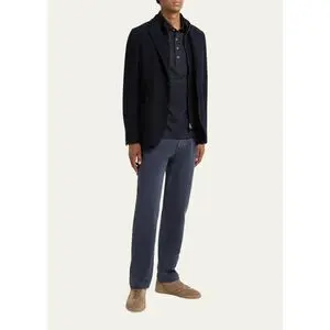 Zegna High Performance Jersey Wool And Cotton Jacket