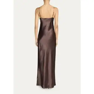 FRAME The Textured Satin Maxi Dress