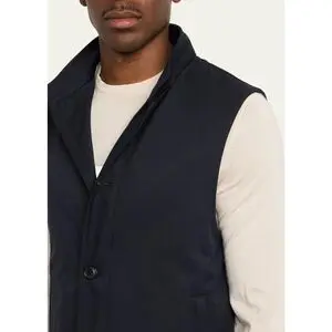 Zegna Motorin Stand Collar Button-front Vest