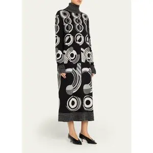 Libertine Sonia Cashmere Turtleneck Midi Dress