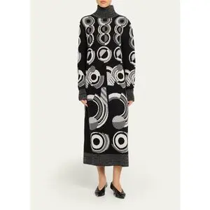 Libertine Sonia Cashmere Turtleneck Midi Dress