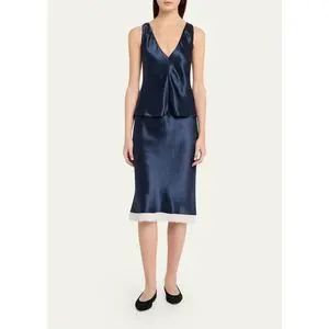Maria Mcmanus Satin V-neck Camisole