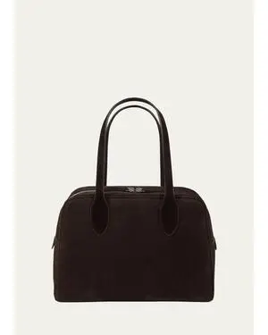 WE-AR4 The Avenue Suede Tote Bag - Chocolate