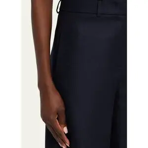 Giorgio Armani Flanella Cashmere Wide-leg Pants