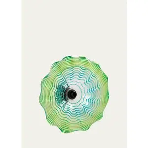 DALE TIFFANY Milagra Art Glass Wall Decor, 12" Round