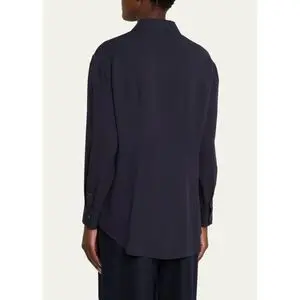 Giorgio Armani Silk Long-sleeve Button-down Shirt