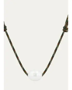 Zoe Chicco Medium Baroque Pearl Paracord Necklace - Multi