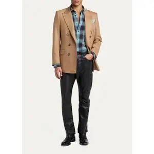 TOM FORD Brushed Flannel Check Button-down Shirt