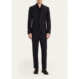 Zegna Linen Single-breasted Two-piece Suit