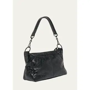 Balenciaga Le City Moto Mini Leather Shoulder Bag