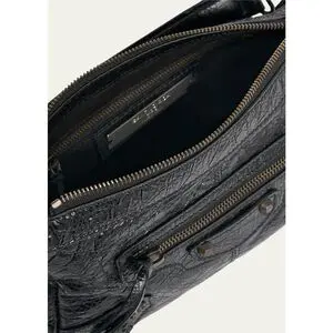 Balenciaga Le City Moto Mini Leather Shoulder Bag