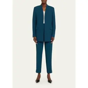 Akris Chris Cool Wool Tapered-leg Ankle Pants