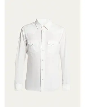 TOM FORD Slim-fit Corduroy Double-pocket Western Shirt