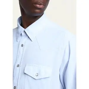TOM FORD Slim-fit Corduroy Double-pocket Western Shirt