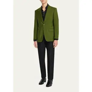 TOM FORD Wool Peak Lapel Single-breasted Sport Coat
