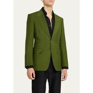 TOM FORD Wool Peak Lapel Single-breasted Sport Coat
