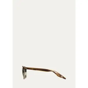 Barton Perreira Dino Acetate Keyhole-bridge Square Sunglasses