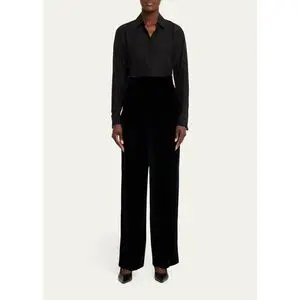Giorgio Armani Relaxed Velvet Trousers