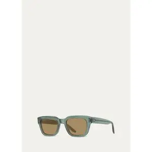 Barton Perreira Butzi Acetate Rectangular Sunglasses