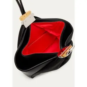 CHRISTIAN LOUBOUTIN Sabrina Small Satin Wristlet Bag