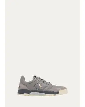 CHRISTIAN LOUBOUTIN Bsktball 1 Retro Mesh & Leather Sneakers