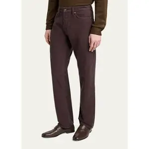 TOM FORD Wool Straight Leg Five-pocket Pants