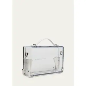 CHRISTIAN LOUBOUTIN Tactical Canopy Logo Briefcase