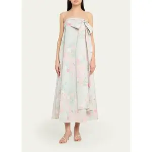 Bernadette Bailey Bow Babydoll Midi Dress