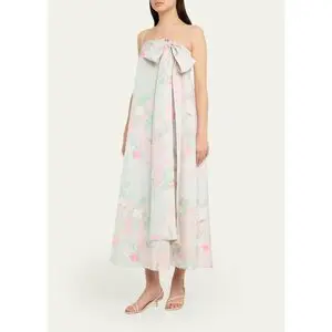 Bernadette Bailey Bow Babydoll Midi Dress