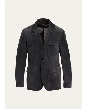 TOM FORD Suede Military Jacket