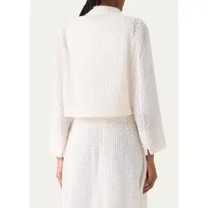 Akris Hockney Fringed Techno Short Bolero Jacket