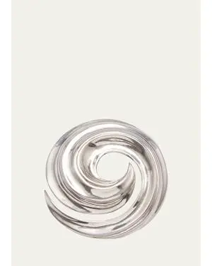 BEN-AMUN Silvertone Swirl Pin - Silver