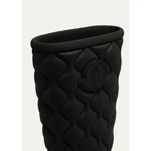 Moncler Kickstream Quilted Mid-calf Boots - Black