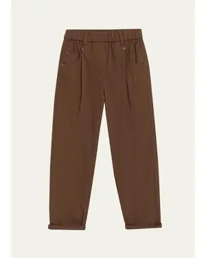 Brunello Cucinelli Slim-leg Ankle Pull-on Pants