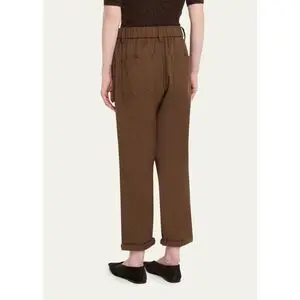 Brunello Cucinelli Slim-leg Ankle Pull-on Pants