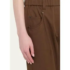 Brunello Cucinelli Slim-leg Ankle Pull-on Pants
