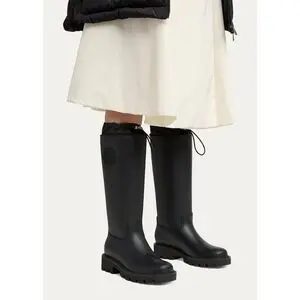 Moncler Kickstream High Waterproof Rain Boots - Black