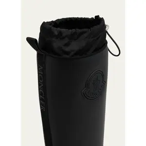 Moncler Kickstream High Waterproof Rain Boots - Black
