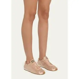 Miu Miu Satin Retro Runner Sneakers - Linfa