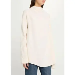 TOTEME Draped Cady Blouse - Ecru