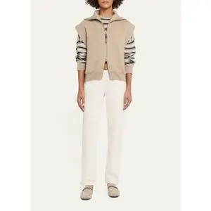 Brunello Cucinelli Sleeveless Cashmere Zip Cardigan