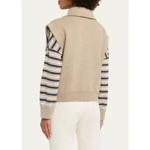 Brunello Cucinelli Sleeveless Cashmere Zip Cardigan