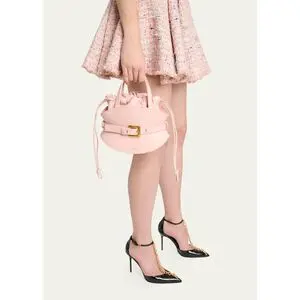 Balmain Shuffle Mini Belted Top-handle Bag In Leather
