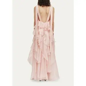 Aje Athena Tiered Ruffle Gown