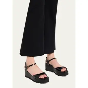 Stella McCartney 80mm Elyse Patent Platform Sandals