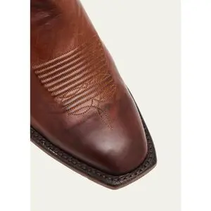 Lucchese Devin Burnished Leather Cowboy Boots