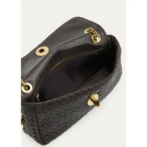 Bottega Veneta Madison Small Leather Shoulder Bag - Espresso